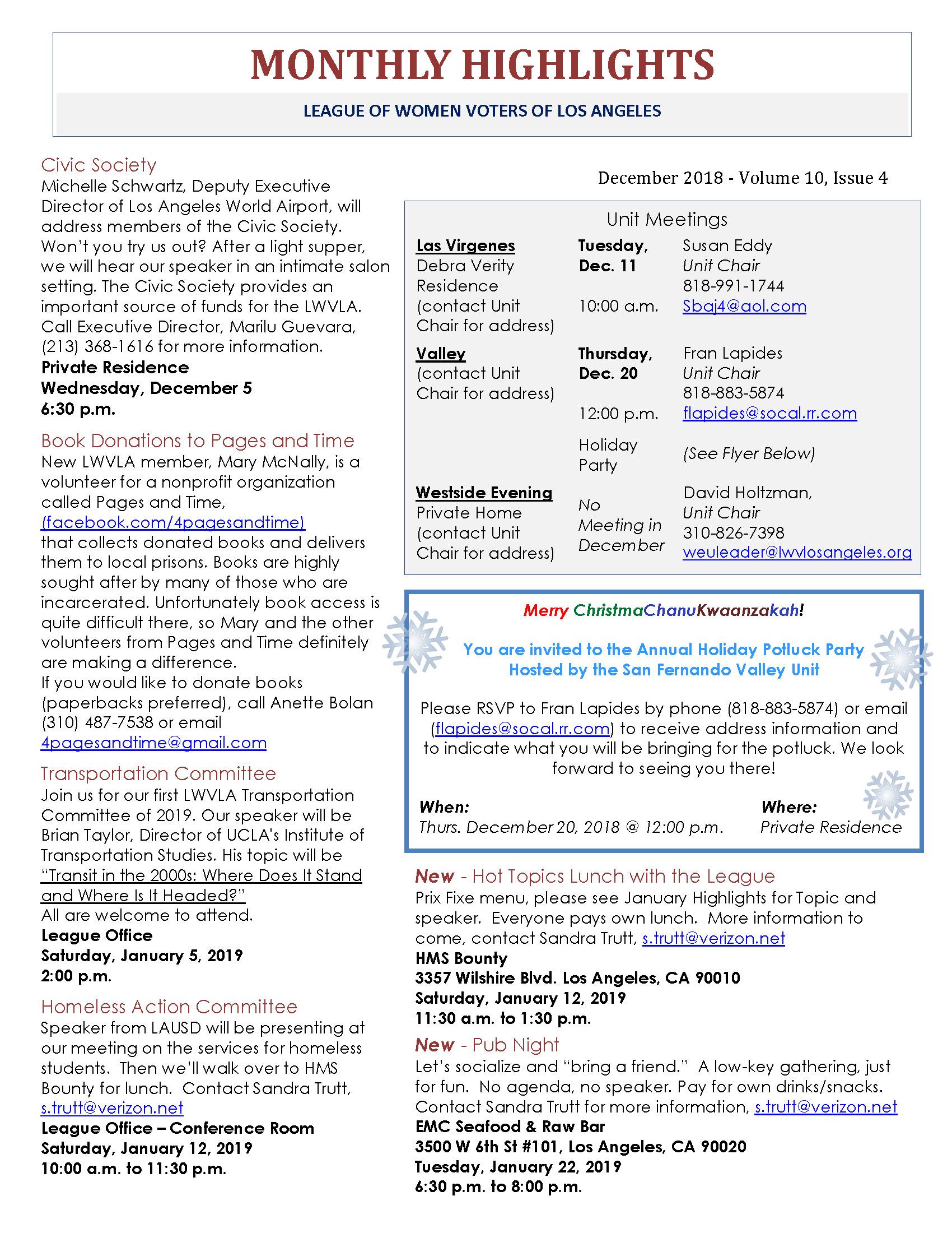 December Monthly Highlights | MyLO